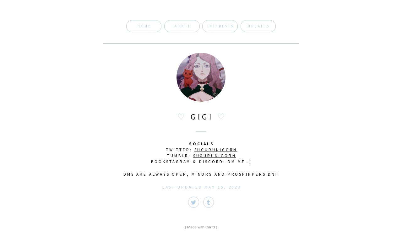gigi ʕ •ᴥ•ʔ